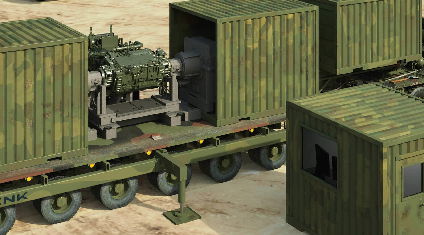 mobile diagnostic service test rig military condition monitoring - RENK