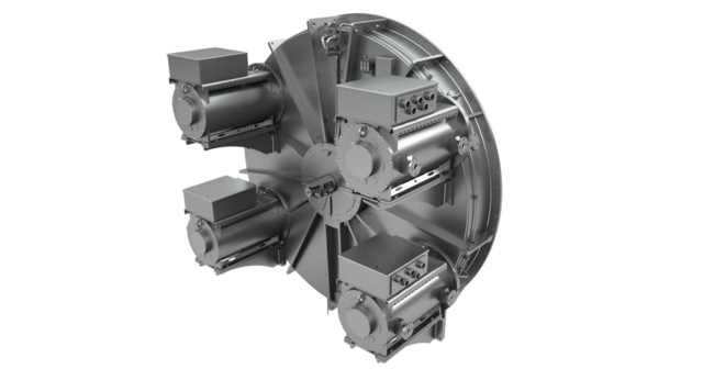 Front end shaft generator - compact and easy to install. - RENK