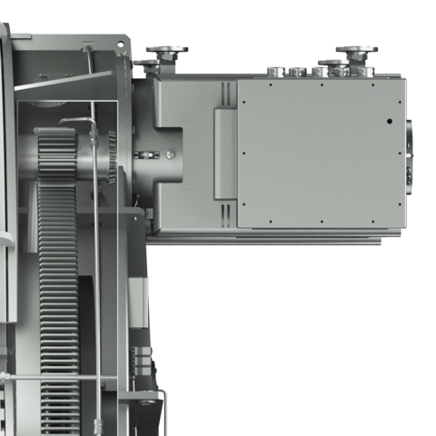 Front end shaft generator - compact and easy to install. - RENK