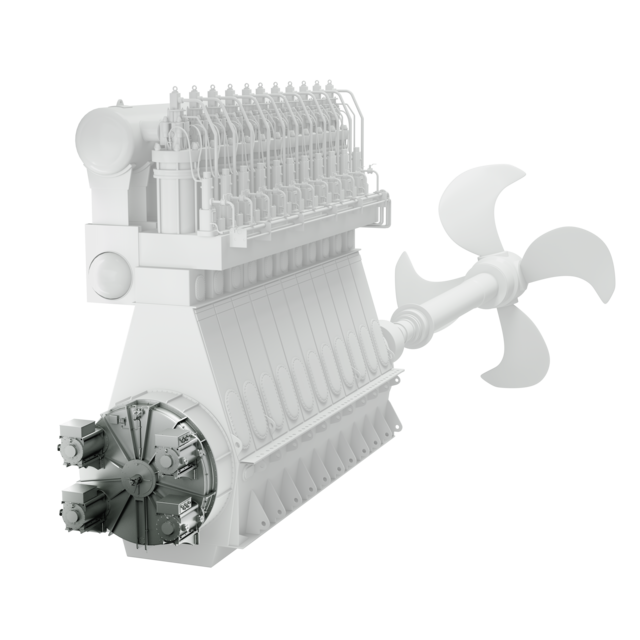 Front end shaft generator - compact and easy to install. - RENK