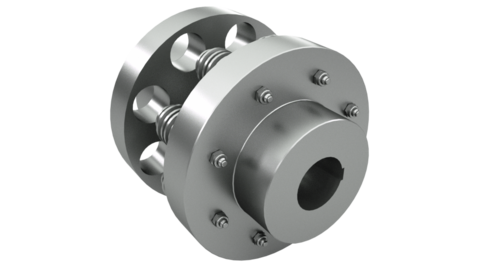 Flexible coupling for shock and vibration damping. - RENK